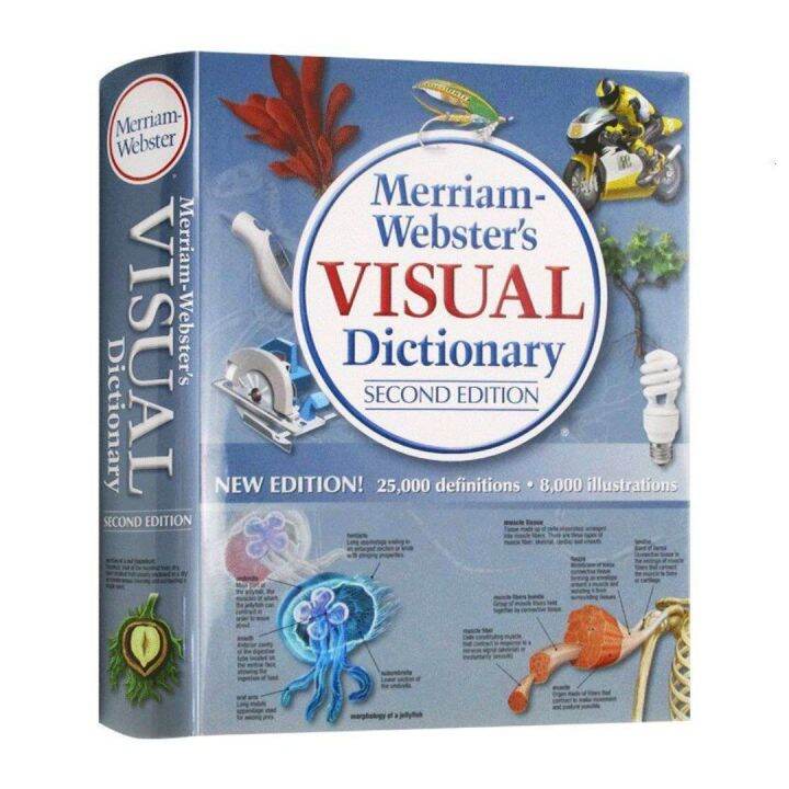 Merriam-Webster's Visual Dictionary, Second Edition (3 kg hardcover, slight tear/folds on dust ...