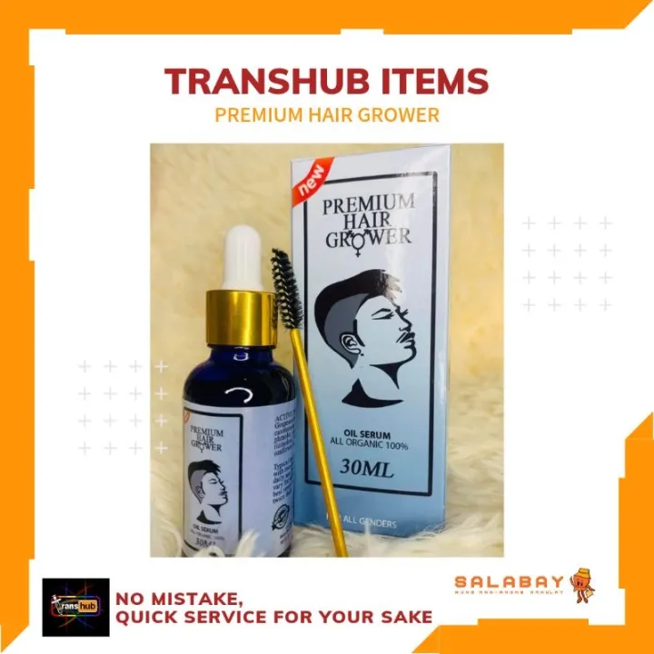 TRANSHUB Best Seller Premium Hair Grower Roller (10ml roll on 30ml dropper bottle) | Lazada PH