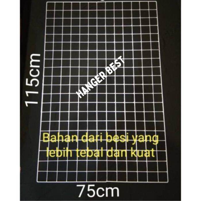 Jaring Ram Besi Dinding Ukuran 75 x 115cm Gantungan Hook Ram Display ...
