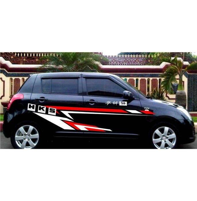 Stiker mobil suzuki swift sticker mobil swift cutting stiker body mobil ...