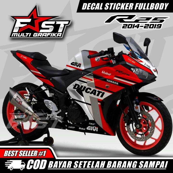 TERBARU BISA COD Decal R25 Full Body Decal Yamaha YZF R25 Old Stiker ...