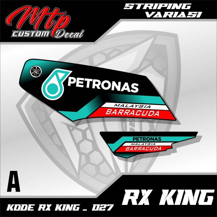 (Paling dicari) Sticker Striping - Stiker Variasi list motor RX KING - 027 MOTIF PETRONAS Desain ...