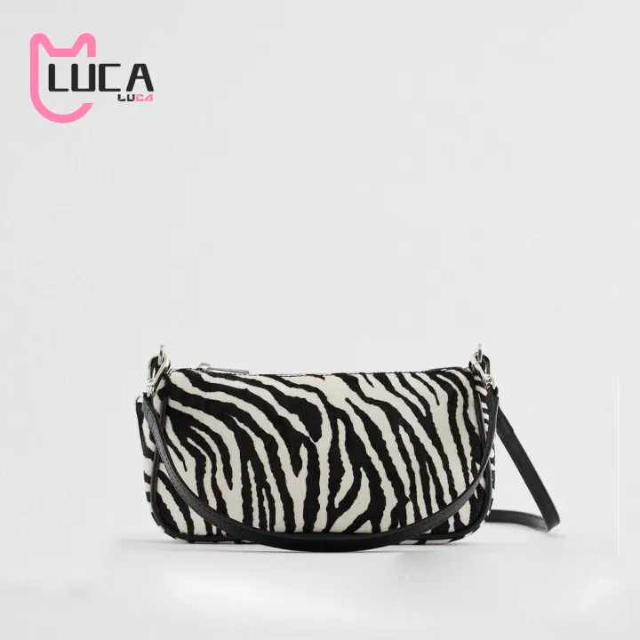 LUCA PARIS baguette bag 2020 กระเป๋าสตรีใหม่สีดำเนื้อซาตินกระเป๋าสะพาย ...