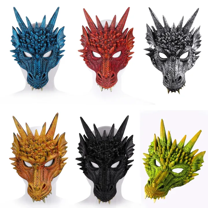 Dragon Mask Halloween Mask Cosplay Costume Mask Prom Carnival Party PU ...