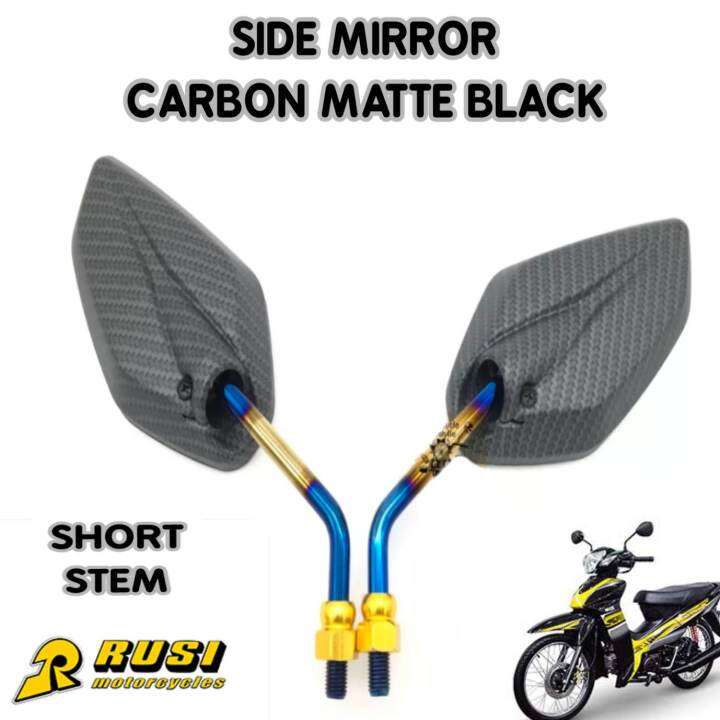 RUSI RAIDER - Side Mirror Carbon Matte Black | Short Stem | Dahon Type ...