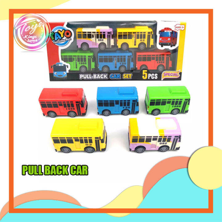 Toys Kingsland Mini Bus 5 in 1 Pull Back Bus Openable Door Toy Set ...
