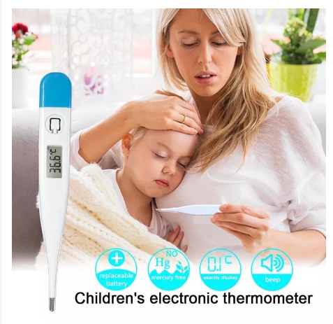THERMOMETER DIGITAL ALAT PENGUKUR SUHU BADAN TUBUH BAYI BABY ANAK ...
