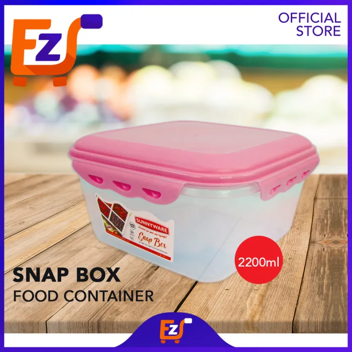 EZ DEAL Sunnyware 2200ml | High-Quality Durable Plastic Stackable Snap Box Food Container/Food ...