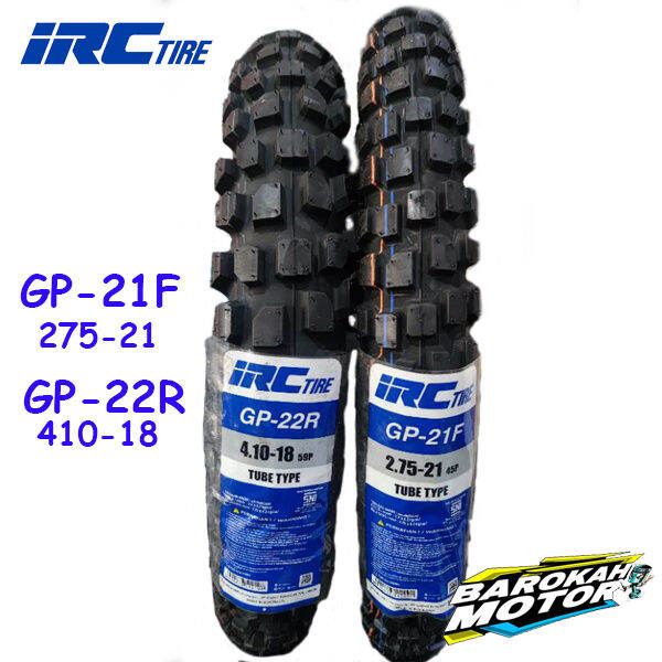 BAN IRC KLX CRF150 STANDAR 410-18 IRC GP22R 275-21 GP21F | Lazada Indonesia