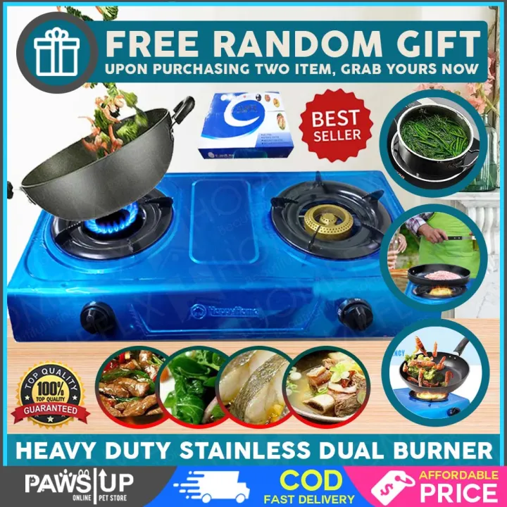Pawsup Gas Stove Double burner, Stainless body,Heavy duty, Pangluto at ...