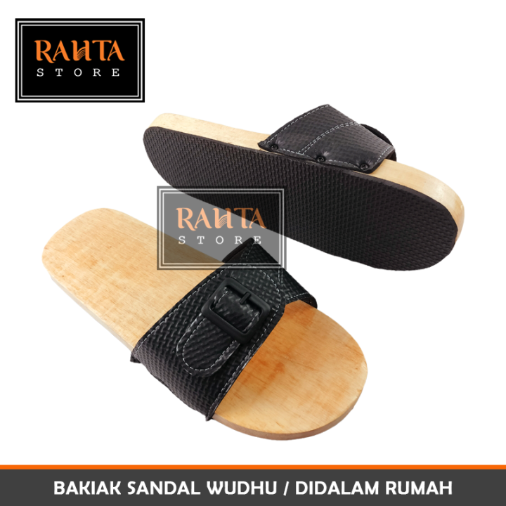KT25- Sandal Bakiak Model Gesper/sendal kayu tradisional/sandal wudhu ...
