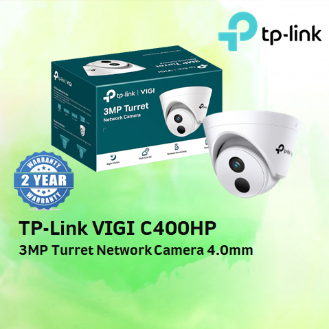 TP-Link VIGI CCTV Security Camera C400HP-4.0MM 3MP Turret Network ...