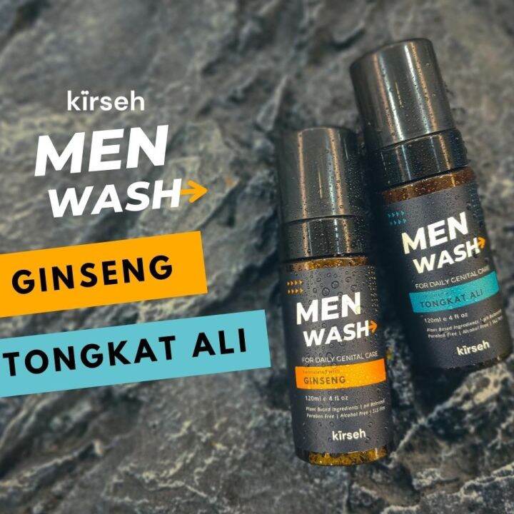 Kirseh Men Wash with Ginseng or Tongkat Ali / Intimate Masculine Wash ...