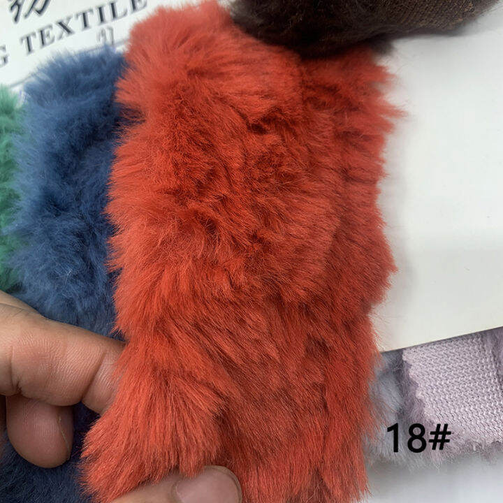 Jsej ผ้าขนกระต่ายขนกระต่ายเทียมยาว1ซม. วัสดุผ้าทำด้วยมือ Diy นูนขน ...