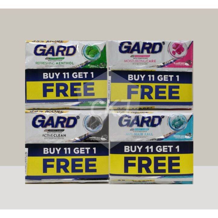 Gard Anti-Dandruff Shampoo 11 1 Triple Sachet (2 Packs) | Lazada PH