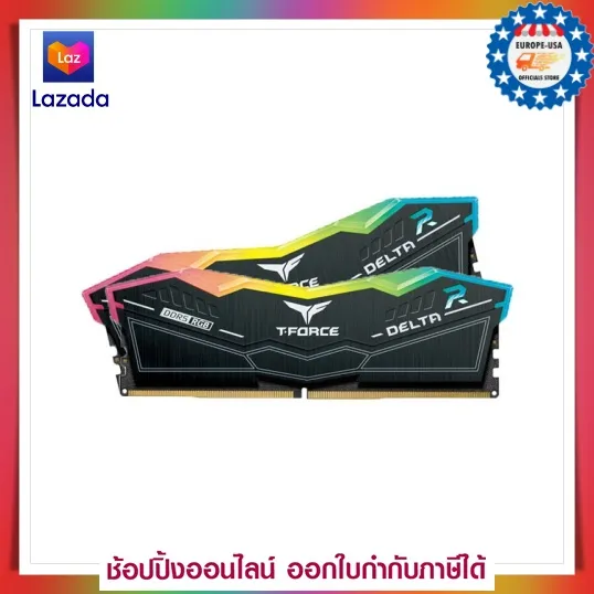 TEAM DELTA RAM DDR5(6000) 32GB (16GBX2) TEAM DELTA RGB BLACK [# แรม ...