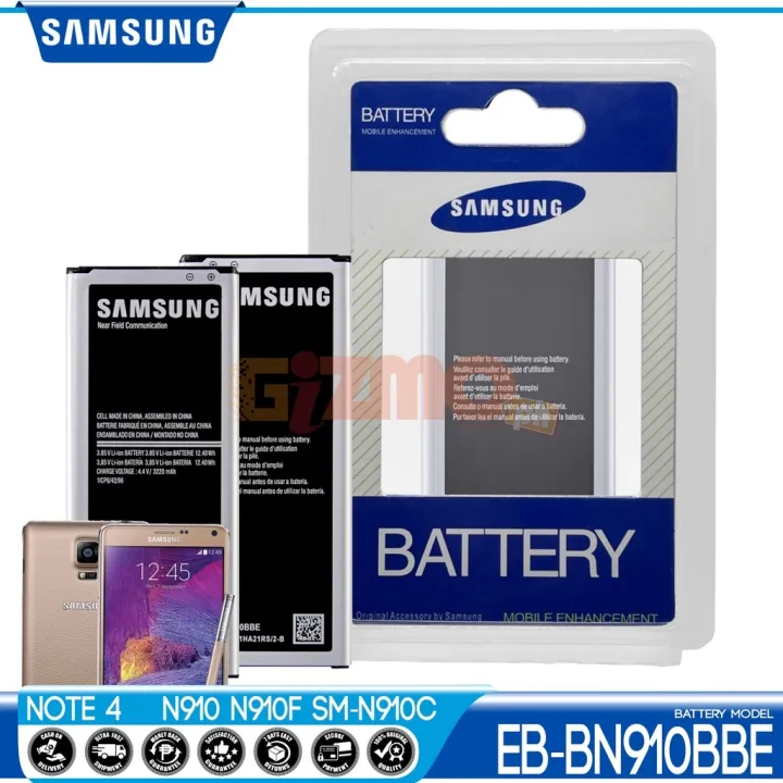 Samsung Galaxy Note 4 Iv Battery Model Eb Bn910bbe Original Equipment