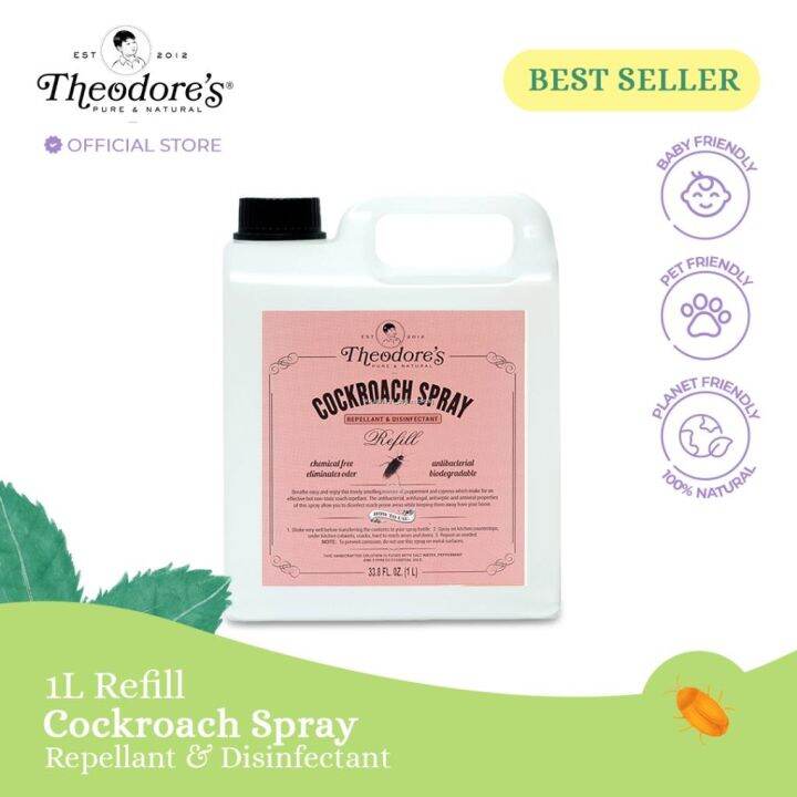 Cockroach Spray Refill Bottle 1L (Peppermint) - All Pest Control ...