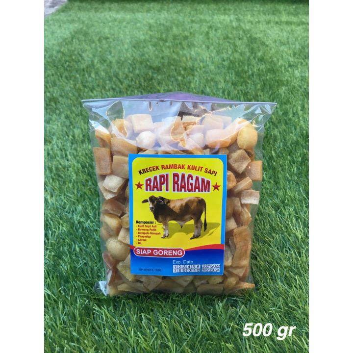 Krecek rambak kulit sapi asli | krupuk rambak (kotak 500 gr) | Lazada ...