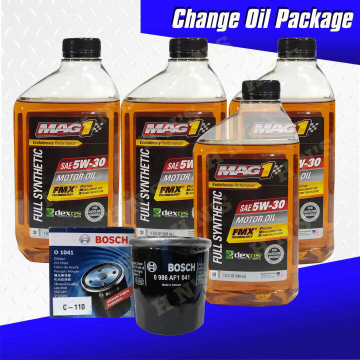 MAG 1 Full Synthetic SAE 5W-30 Oil Change Bundle For Toyota Vios ...