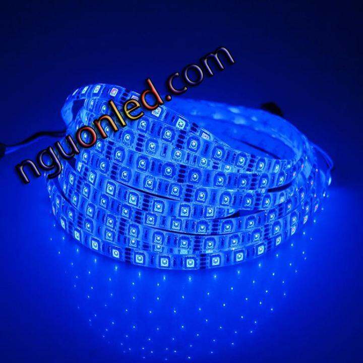 Đèn led dây dán 12V 5050 MÀU XANH DƯƠNG cuộn 5M - Led MÀU XANH DƯƠNG ...