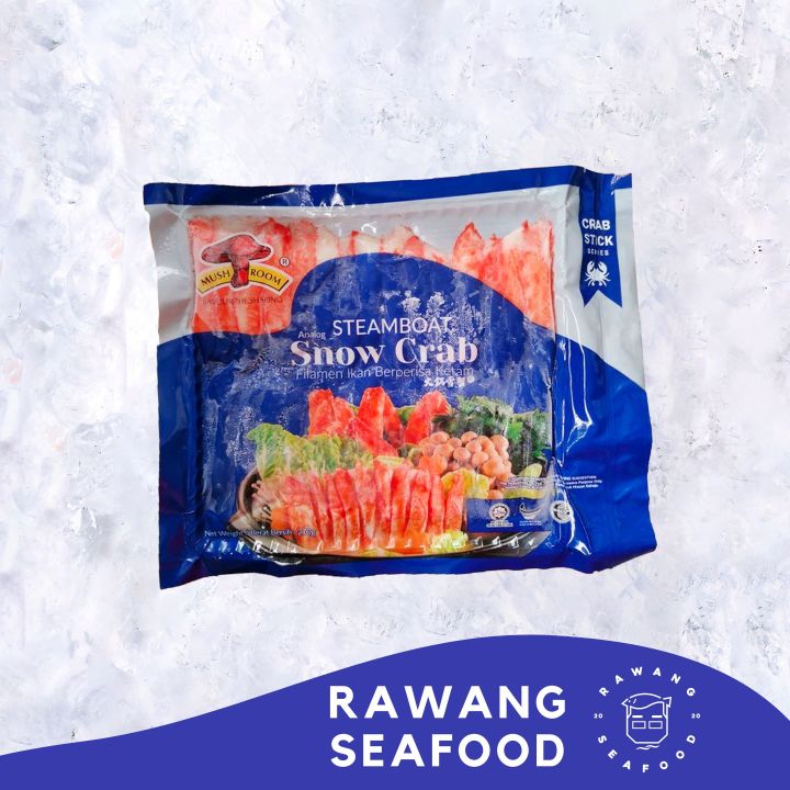 Mushroom Brand Snow Crab Meat 500g Steamboat Bbq 雪蟹肉 火锅 Isi Ketam Rawang Seafood Lazada