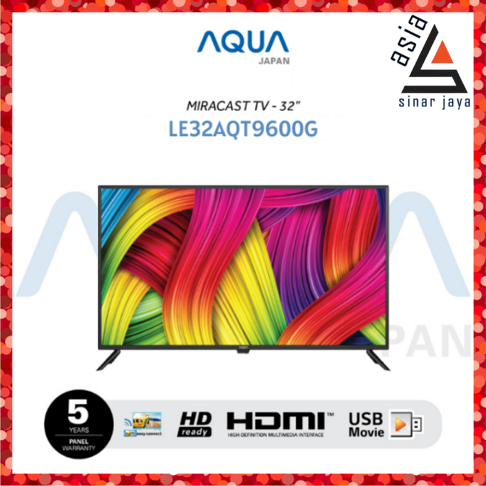 AQUA JAPAN LED TV Digital 32 Inch - Miracast LE32AQT9600G / 32AQT9600 ...