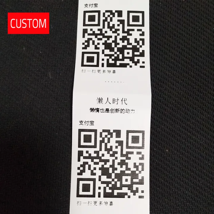 custom thermal printing washing labels customized Korean garment fabric ...