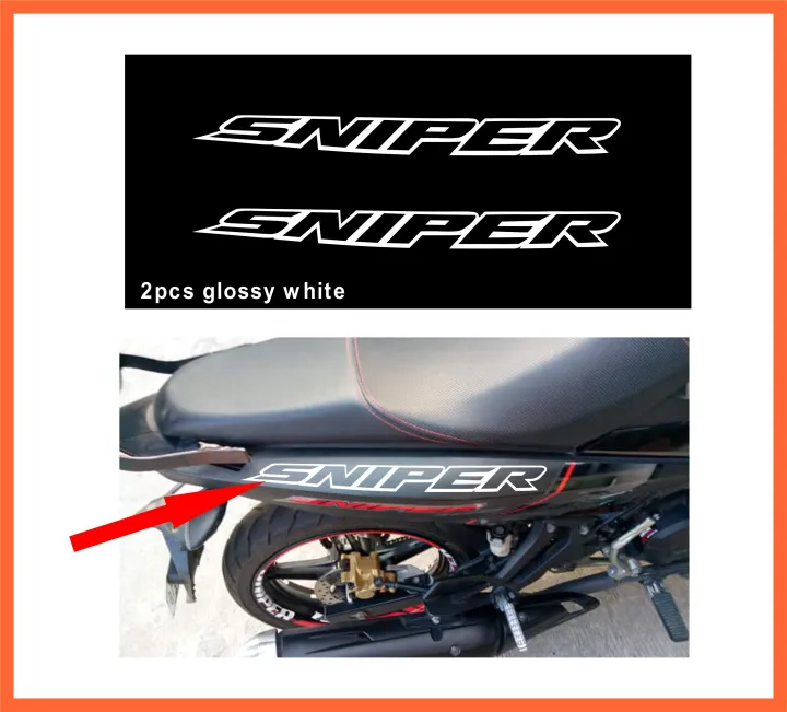 SNIPER sticker (cutout vinyl sticker) White glossy - 2pcs | Lazada PH