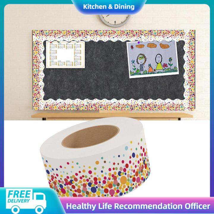 sharprepublic Bulletin Board Borders Cute Dot Classroom Borders for ...