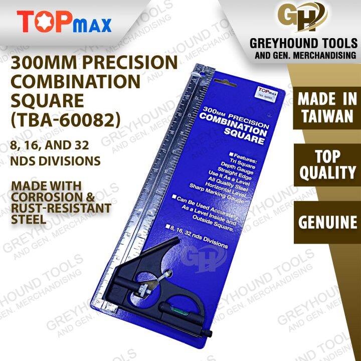 Topmax Precision Combination Square 300mm TBA-60082 | Ruler for repair ...