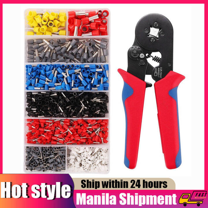 【FAST SHIPPING】1250pcs Wire Copper Crimp Connector Insulated Cord Pin ...