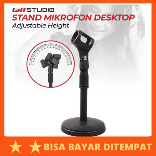 Stand Mikrofon Desktop Disc Microphone Adjustable Height / Stand ...