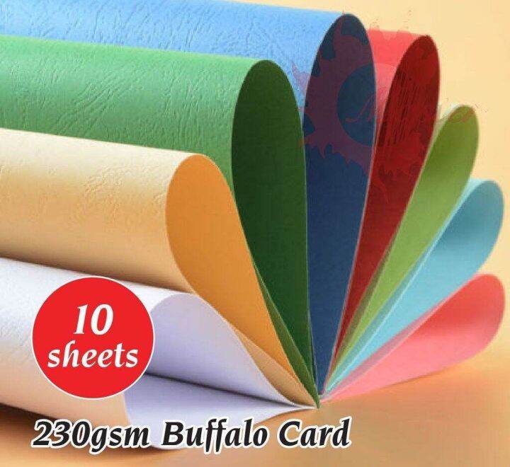 Buffalo Fancy Card Binding Cover A4 Size Card 230gsm 10sheets or ...