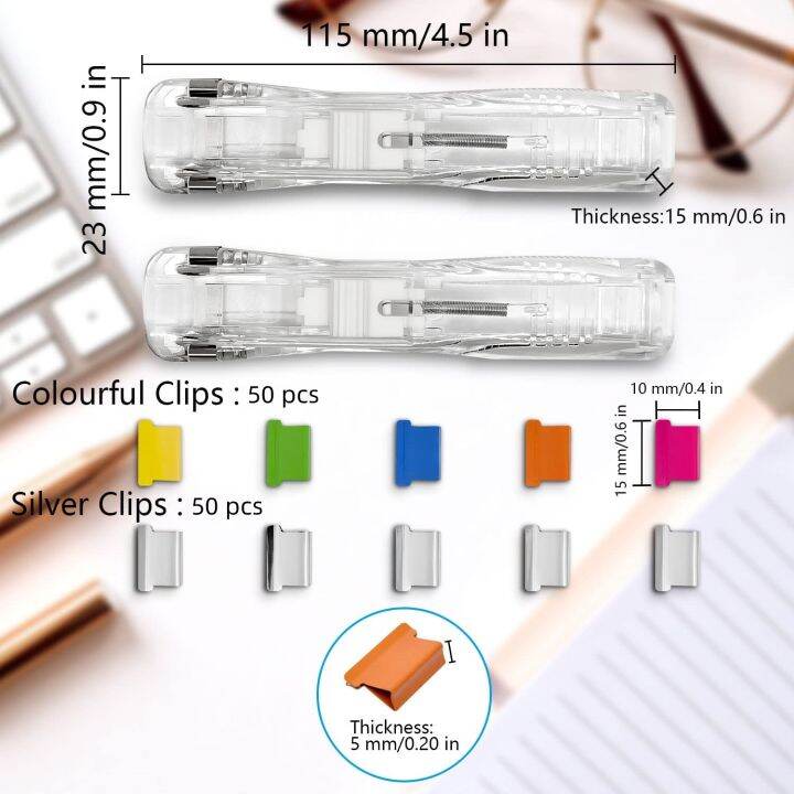 Portable Push Clip Food Bag Sealer Environmentally Friendly Folder ...