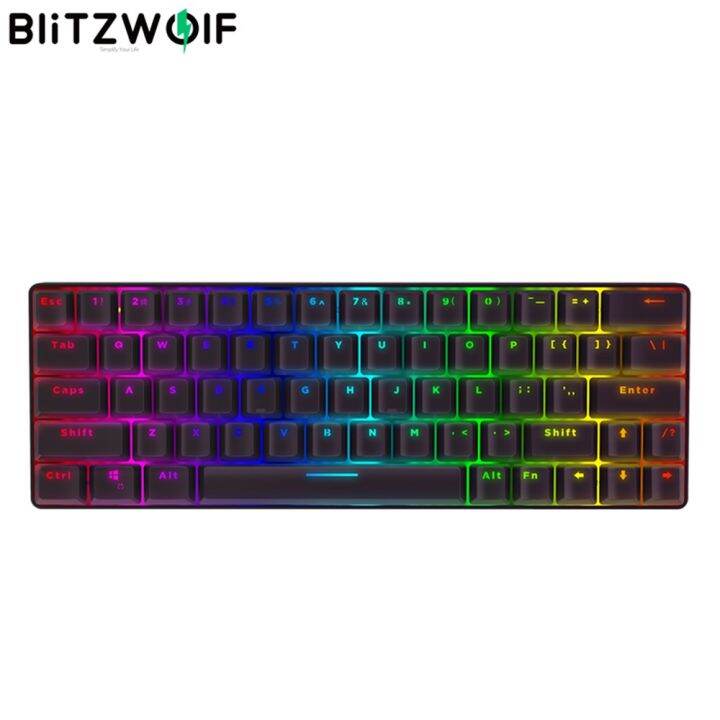 BlitzWolf BW-KB1 63 Keys Red/Brown/Blue Gateron Switch Wireless/Wired ...