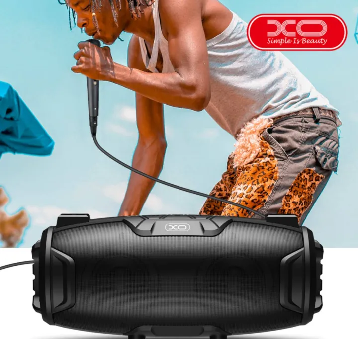 XO F25 Outdoor TWS Oval Bluetooth Speaker with Karaoke Mic | Lazada.co.th
