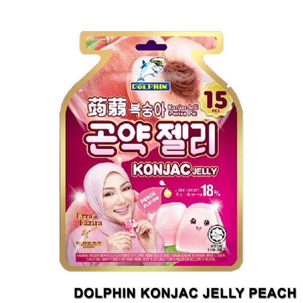 Captain Dolphin Peach Konjac Jelly (20gx15s) | Lazada