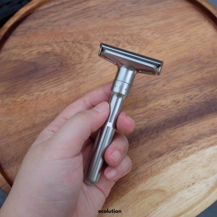 【d0vae5hi】A shaving razor Adjustable Safety Razor (+5 blades) | Lazada PH