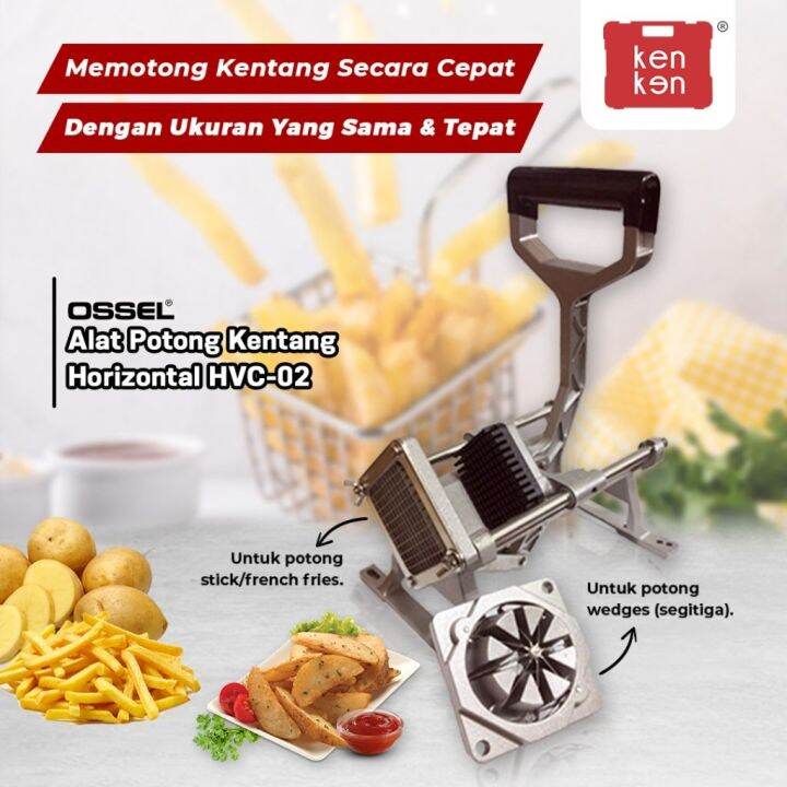 Potong Kentang Kentang Potong Alat Potong Kentang Horizontal OSSEL Alat ...