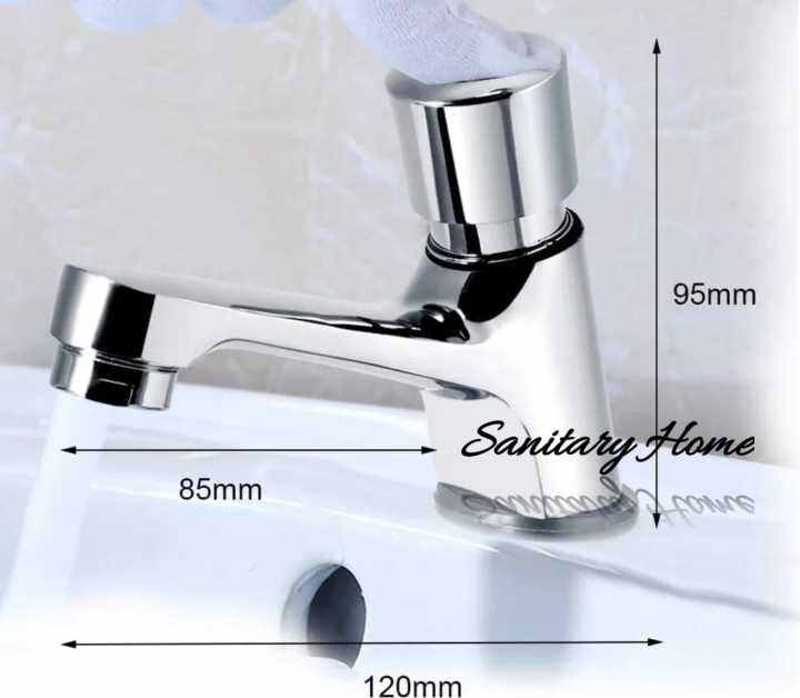 kran wastafel tekan pencet kuningan/ kran washtafel cuci tangan/ keran ...