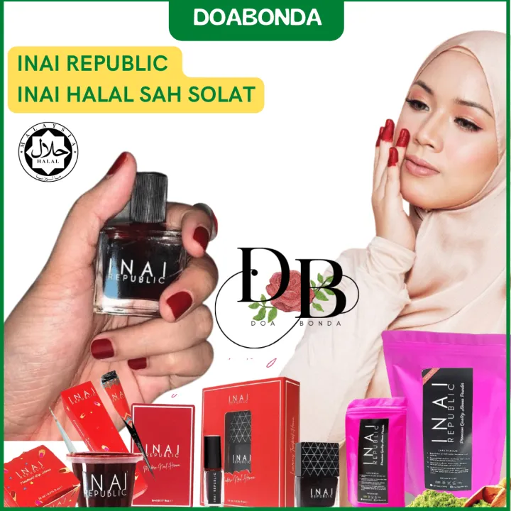 Inai neelofa inai republik Sah solat Inai republic meroon henna | Lazada