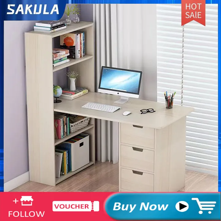 SAKULA PH Big Size Computer Desk home office desk table integrated ...