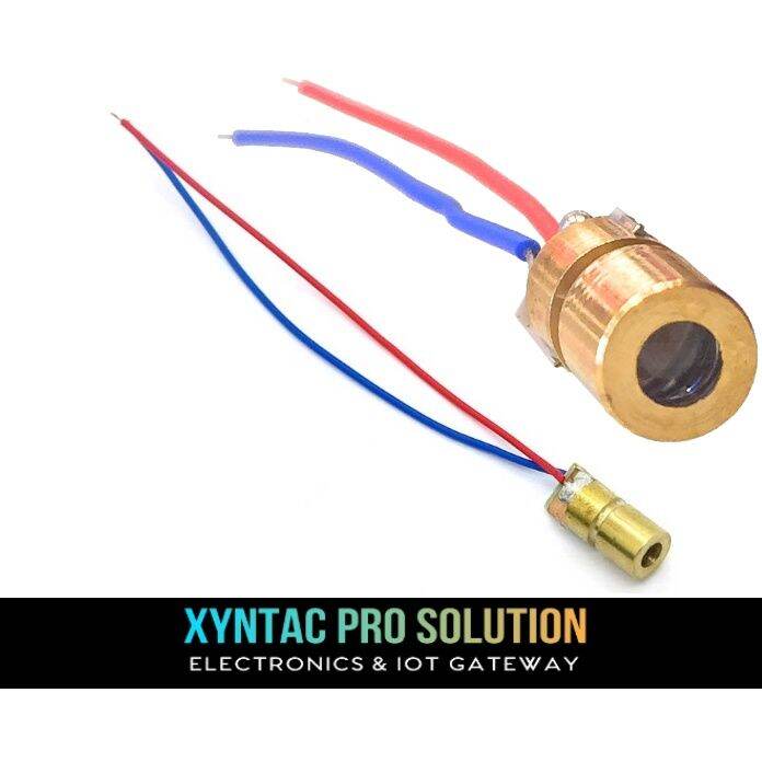 5V 650nm 6mm DC 5mW Mini Laser Head Copper Pointer Dot Diode Module ...