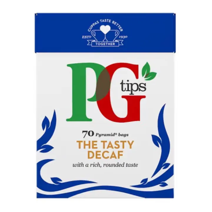 PG Tips The Tasty Decaf Tea Bags พีจี ทิปส์ ชาดำสูตรไม่มีคาเฟอีน 203 ...