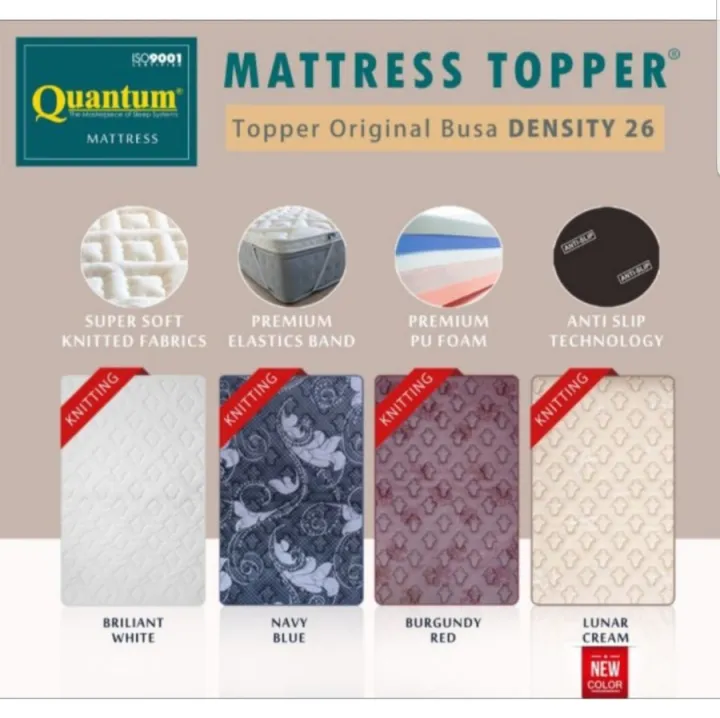 QUANTUM Topper Pelapis Kasur 6 CM - Alas Kasur Springbed / Protektor ...