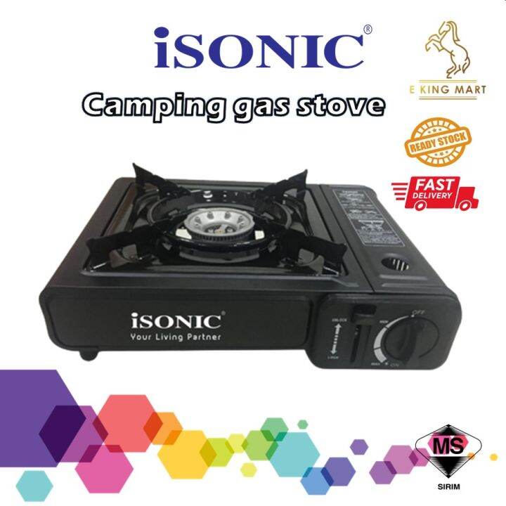 Isonic Dawa Portable Gas Stove Cooker with Butane Gas Cartridge Camping ...