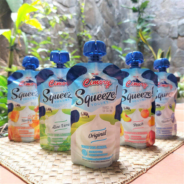 Cimory Squeeze thick & creamy yogurt 120 gr Varian rasa | Lazada Indonesia