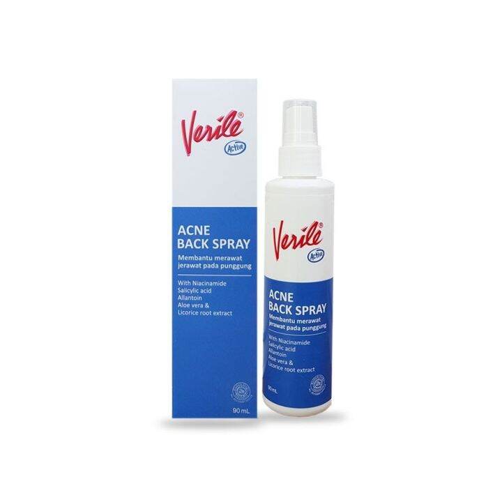Verile Acne Back Spray Active - 90ml BY JustKlik | Lazada Indonesia