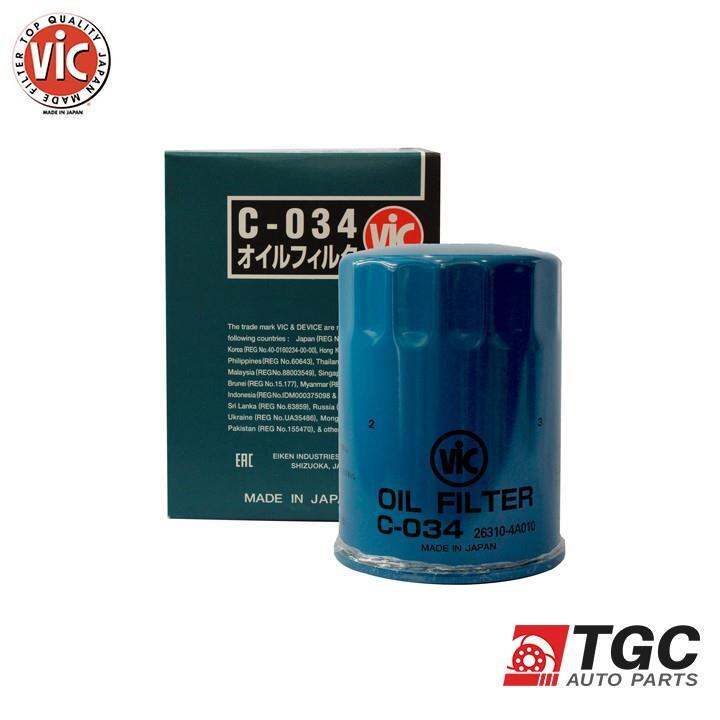 Vic Oil Filter Hyundai Grand Starex diesel 2007 - Up Porter Kia Sorento Carnival C-034 C034 1pc ...